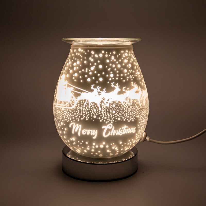 Wax Warmer Christmas Scene Lamp Festive Fragrance Holiday Decor
